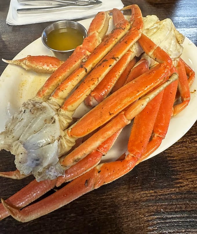 Snow crab legs piled high with melted butter&mdash;because sometimes life's greatest pleasures are the messiest ones worth cracking into.