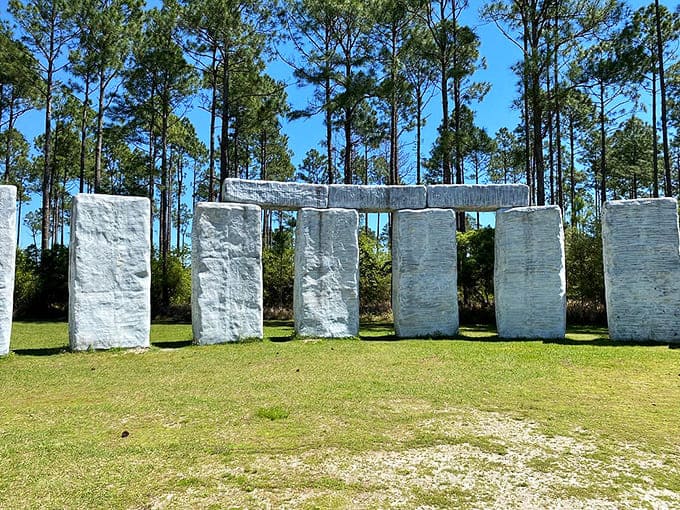 The half circle reveals itself, a testament to someone's gloriously quirky vision come to life. 