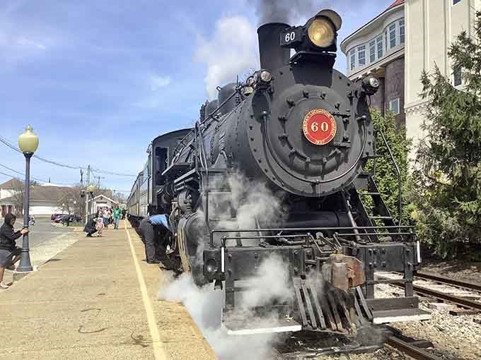 Steam and nostalgia rising together, because some things are just better when they're powered by actual fire and water.