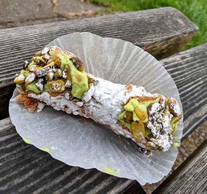 Pistachio cannoli that'll make you forget every mediocre Italian dessert you've ever had at chain restaurants.