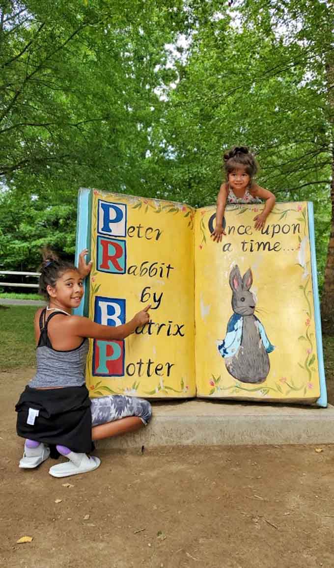 That giant storybook isn't just decoration; it's an invitation to imagine, explore, and create adventures beyond the pages.