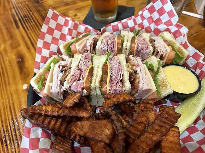 This club sandwich isn't playing around&mdash;it's a skyscraper of flavor that makes you wonder why we ever invented forks.