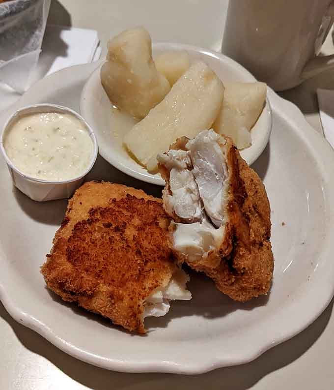 Crispy fried haddock and potatoes&mdash;proof that sometimes the best seafood isn't found on the coast, but in the heart of West Virginia.