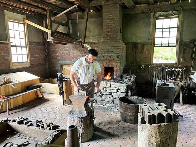 Watch a blacksmith turn metal into magic, making you question every IKEA purchase you've ever assembled with an Allen wrench.