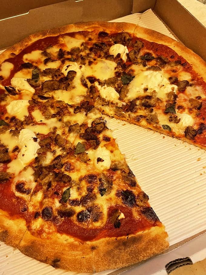 Meatballs and ricotta create a flavor combination that makes you question every pizza decision you've made before this.