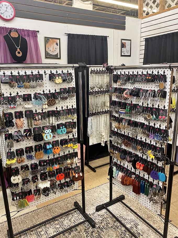 Earrings for days, literally hundreds of options to add some sparkle to your everyday style.