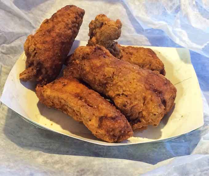 Hot wings with that perfect crispy coating that proves good things come to those who wait patiently.