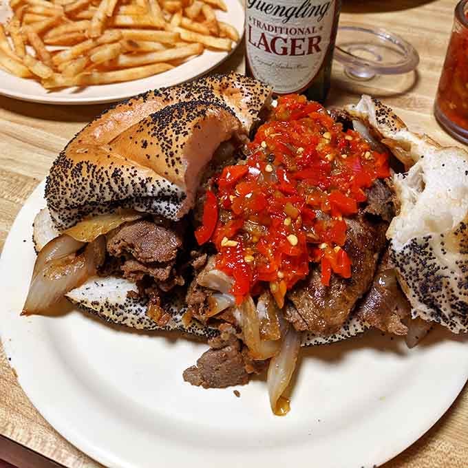 Someone went rogue with the hot peppers, and honestly, we respect that level of commitment to flavor.