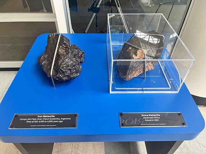Ancient meteorites traveled millions of miles through space just to end up behind glass for your viewing pleasure.