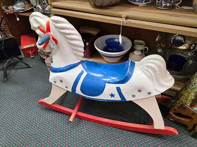 This rocking horse has launched more childhood adventures than NASA, minus the complicated math and safety protocols.