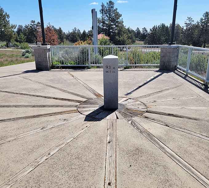 The 45th parallel marker &ndash; you're officially halfway between the equator and North Pole, though your climate preferences may vary.