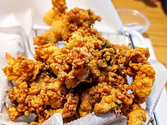 These fried clams aren't just appetizers&mdash;they're little golden nuggets of the Atlantic. The perfect crunch-to-chew ratio that makes you wonder why you'd eat anything else.