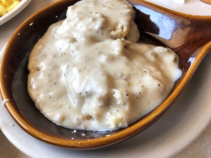 Biscuits and gravy so thick and creamy, you'll wonder why anyone ever invented any other breakfast option.