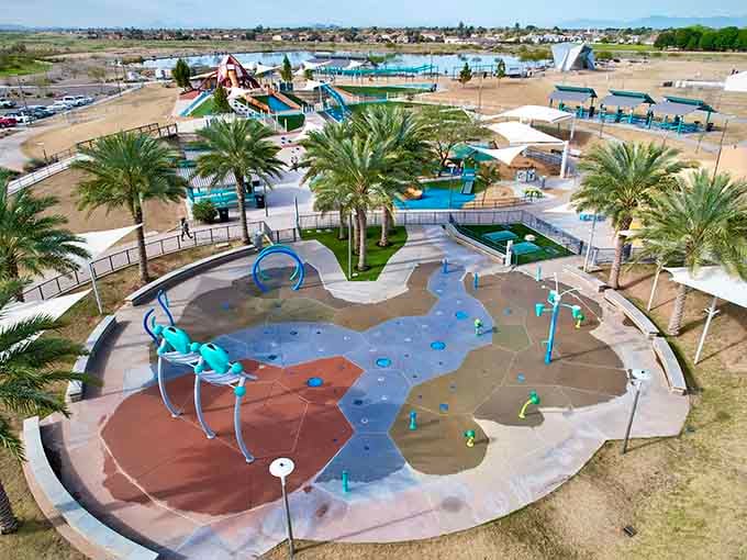 From above, you can see just how much thought went into creating this recreational wonderland for families.