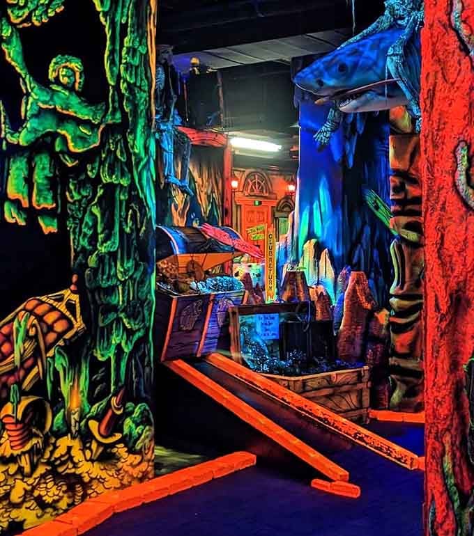 Every wall tells a story, and this one's about what happens when pirates discover fluorescent paint supplies.