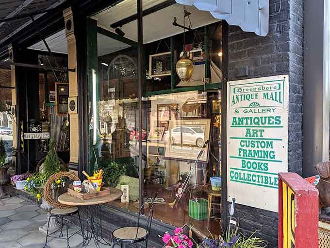 The storefront welcomes you with outdoor displays that hint at the wonders waiting inside this downtown gem.