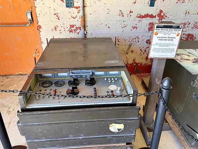 The launcher control indicator: where buttons and dials meant the difference between peace and, well, not peace at all.