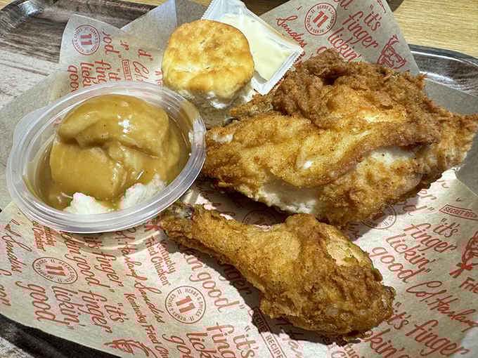 That golden crust and tender meat represent decades of perfected technique, served right at the source.