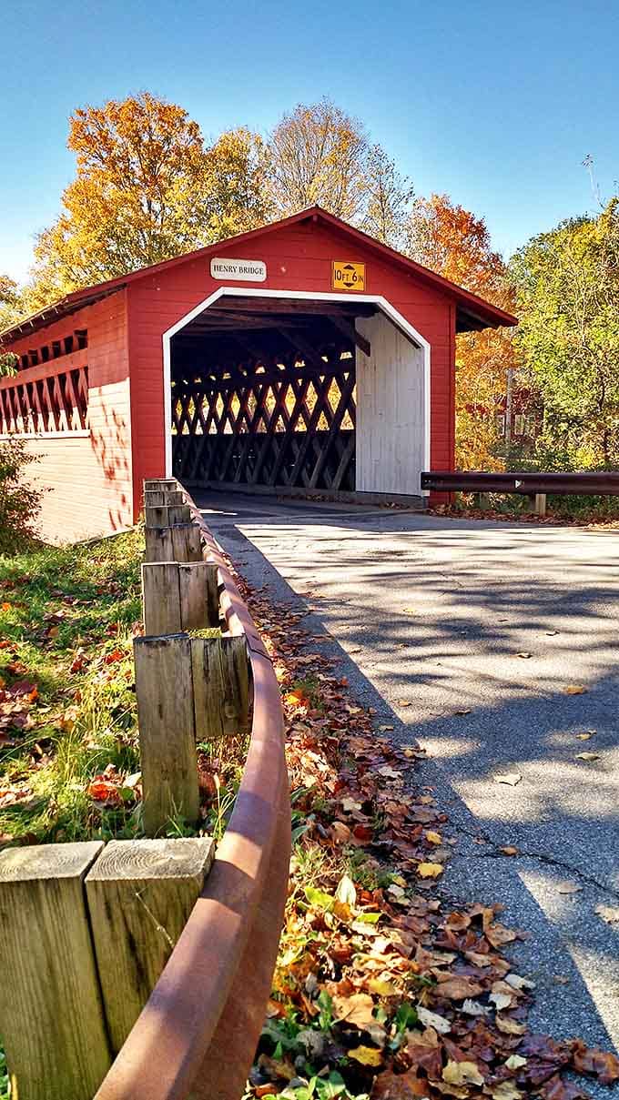 Henry Covered Bridge isn't just Instagram-worthy&mdash;it's a portal to simpler times when "traffic" meant horse-drawn carriages and Sunday drives were an event.