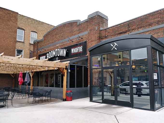 Modern meets historic as this downtown spot blends old brick character with contemporary dining energy and welcoming outdoor seating.