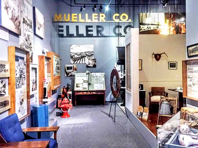 The Mueller Museum interior reveals how plumbing innovations changed America. Who knew water pressure regulators could be this fascinating?