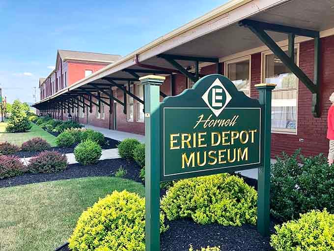The Erie Depot Museum preserves railroad history because some stories deserve better than a Wikipedia entry.