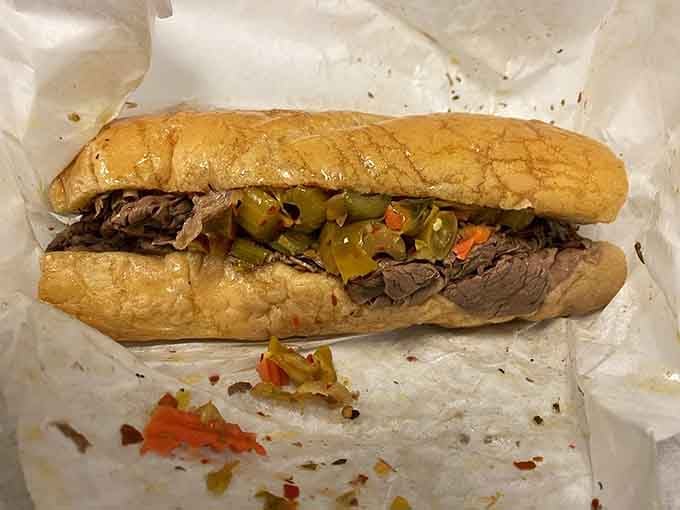 The star of the show&mdash;an Italian beef sandwich with giardiniera that's not concerned with staying neat and tidy. This is a sandwich with purpose and personality.