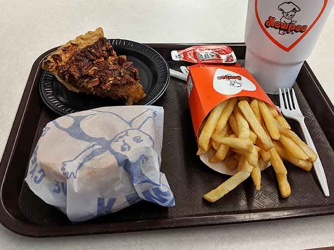 A complete meal that includes pie because life's too short to skip dessert, especially when it's this tempting.