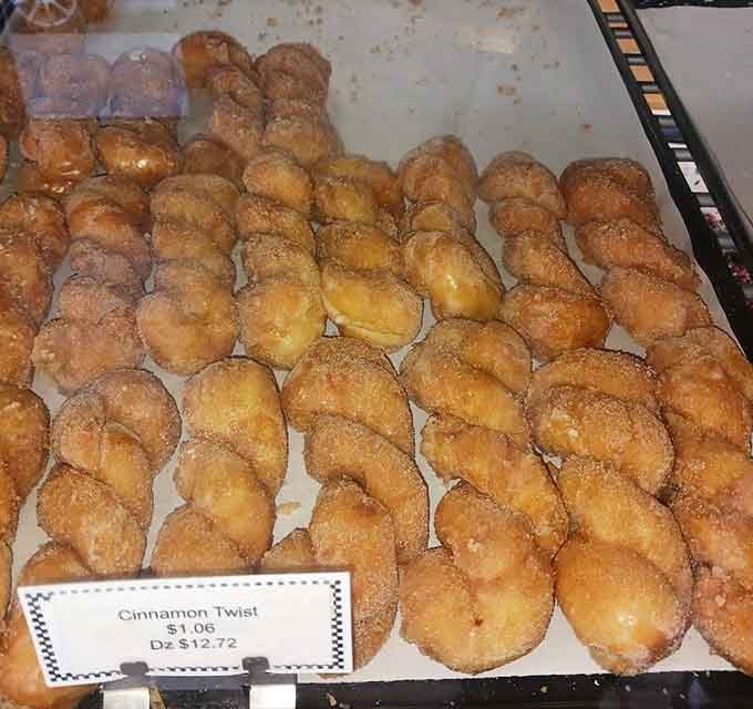 Cinnamon twists that look like they've been doing yoga, all flexible and covered in sweet, spicy, absolutely irresistible goodness.