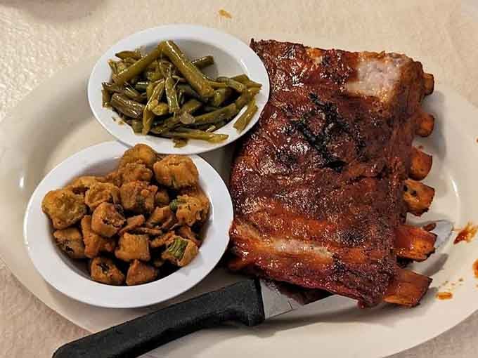 Ribs so tender they're practically falling off the bone before you even pick up your fork.