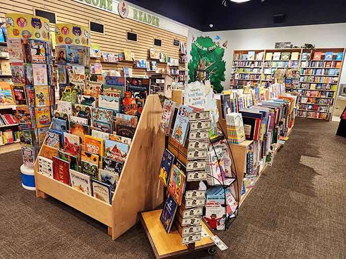Young readers' paradise awaits with shelves packed full of adventures, mysteries, and stories begging to be explored.