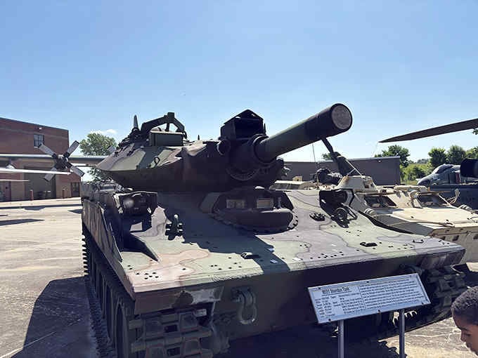 The M551 Sheridan tank combines imposing firepower with surprising mobility—like a linebacker who can also run the 100-meter dash.