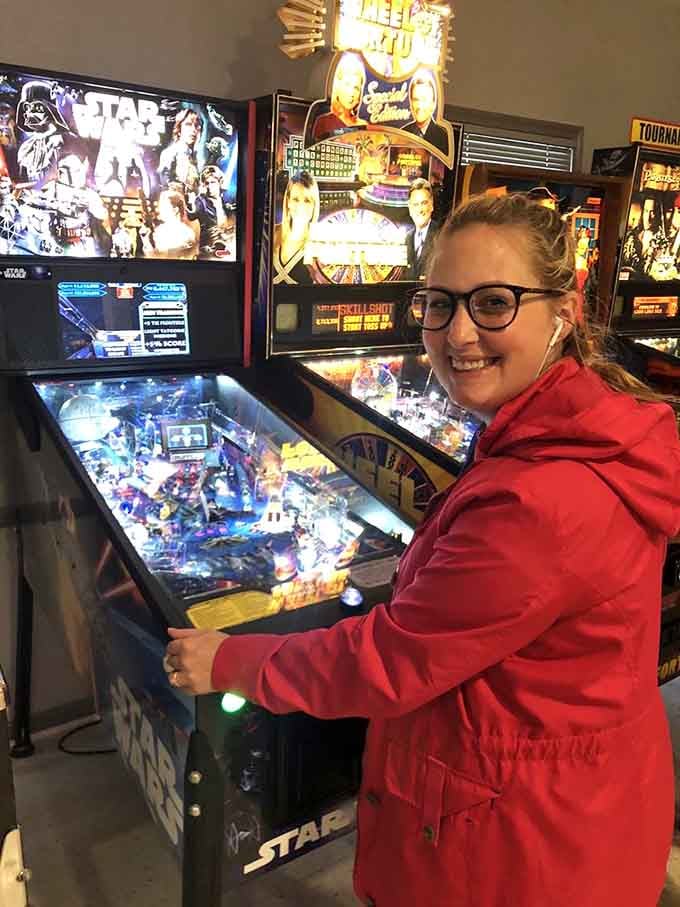 That smile says it all&mdash;there's something magical about keeping a ball in play on a classic Star Wars machine.
