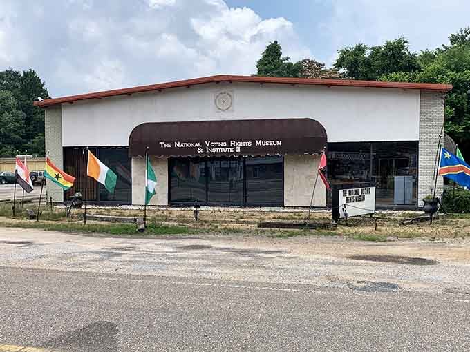 Don't let the modest exterior fool you. Inside these walls, the National Voting Rights Museum houses the emotional weight of a movement that reshaped America.