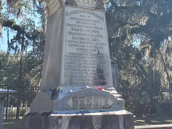 Victorian-era craftsmanship on display, when people really knew how to make a lasting impression in stone.