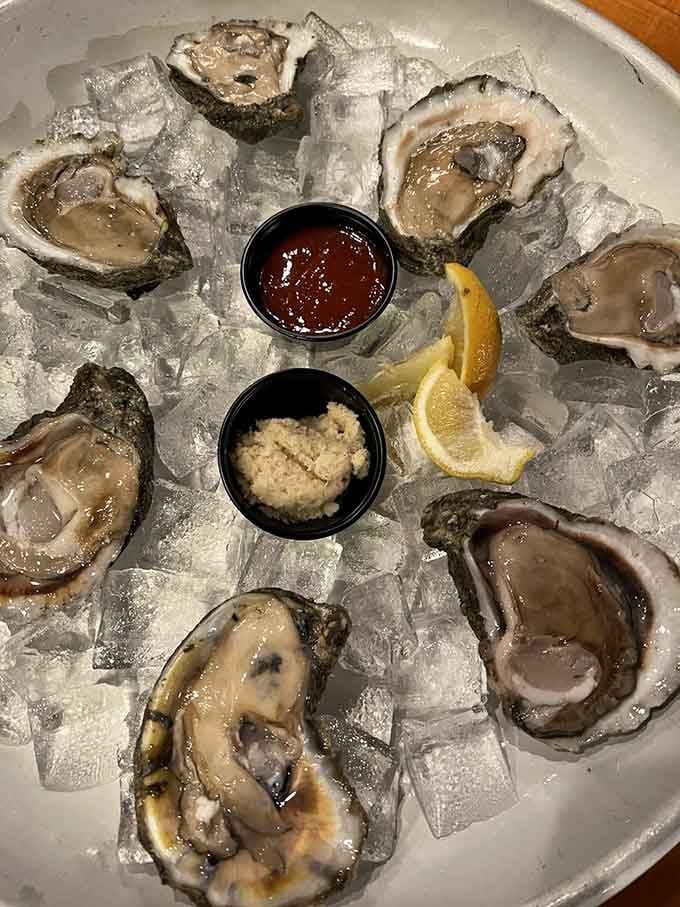Oysters on the half shell &ndash; nature's perfect appetizer, requiring nothing more than a squeeze of lemon and a moment of gratitude.