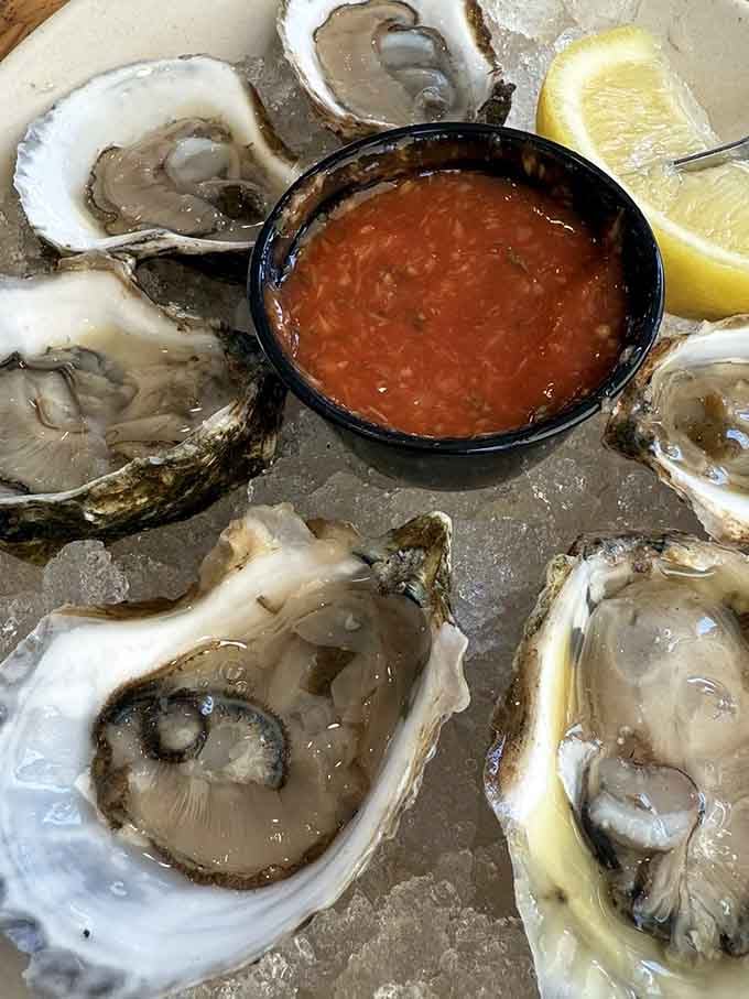 Nature's perfect appetizer: briny, beautiful oysters arranged like jewels on ice. The cocktail sauce is just a suggestion&mdash;these beauties stand alone.