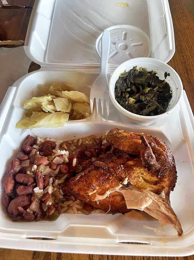 Fried chicken that achieves that mythical balance: shatteringly crisp exterior giving way to juicy meat that practically demands a moment of respectful silence.