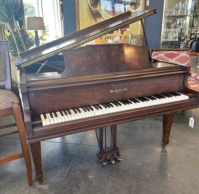 This grand piano isn't just furniture—it's an invitation to channel your inner Liberace, even if you can only play "Chopsticks."