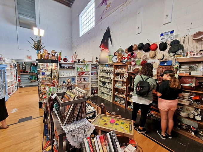 Every turn presents another carefully curated collection, because apparently one person's attic is everyone else's shopping destination.