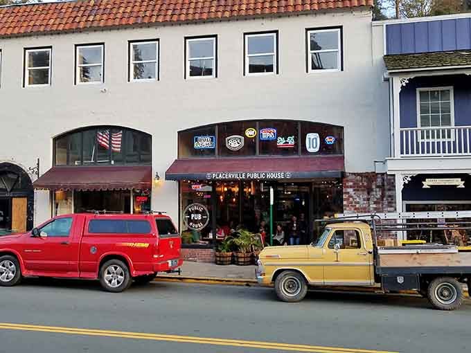 Placerville Public House serves comfort food in a setting where vintage trucks feel right at home outside.
