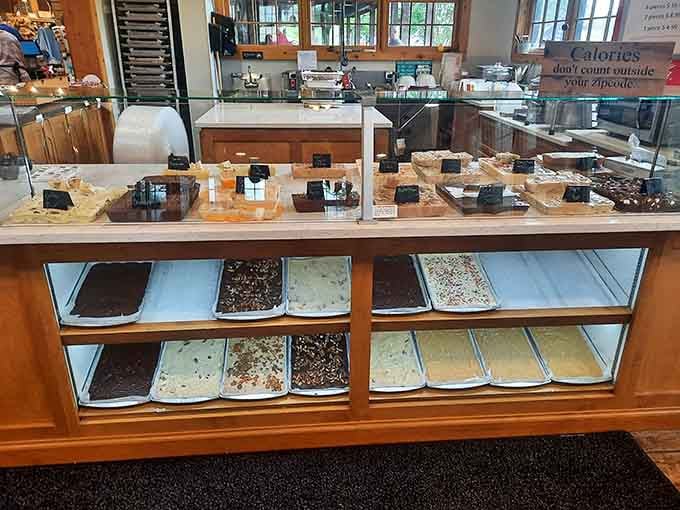 Fudge varieties that would make your grandmother jealous and your dentist schedule a vacation home purchase.