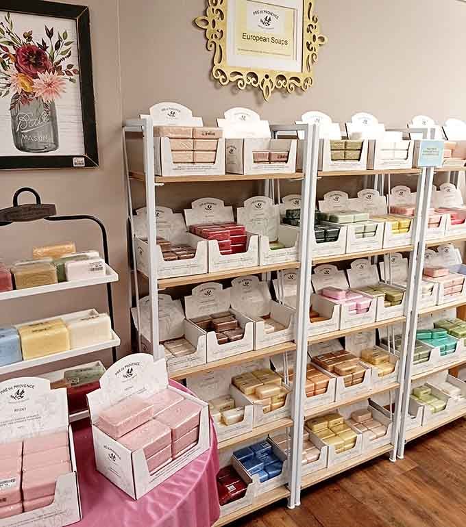 European soaps adding a touch of boutique charm to your bargain hunting adventure.