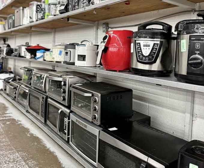 Small appliances and microwaves ready to equip your kitchen without requiring a second mortgage on your house.