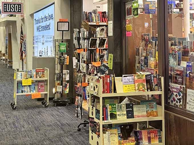 Even the outdoor displays tempt passersby with bargains that make impulse buying feel downright responsible.