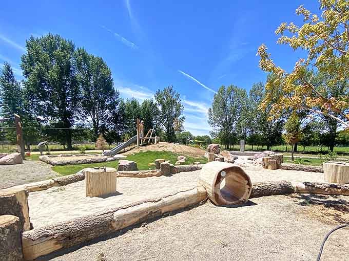 Rio Grande Farm Park offers natural beauty and peaceful trails where the only traffic jam involves wandering wildlife.