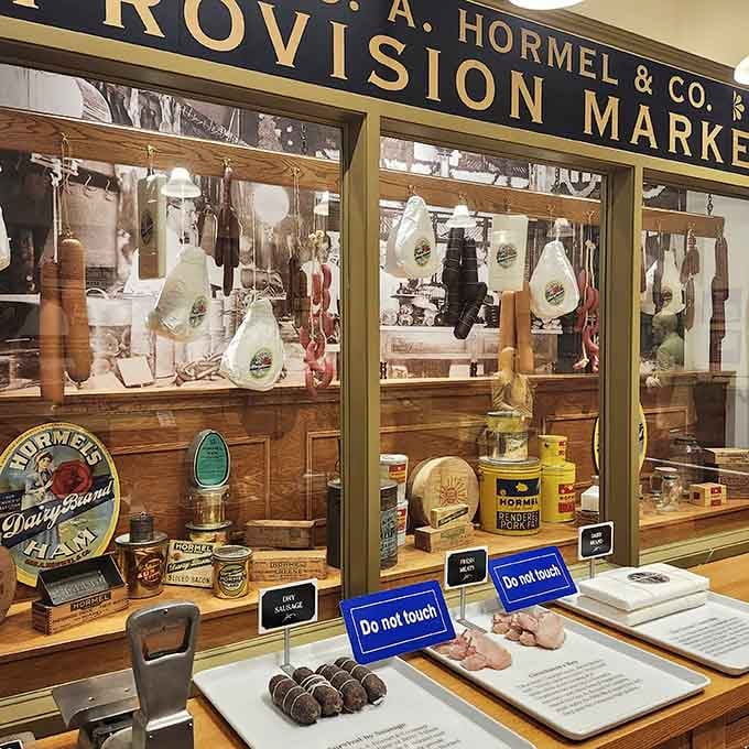This vintage Hormel market display showcases an era when your butcher knew your name and your preferred cuts.