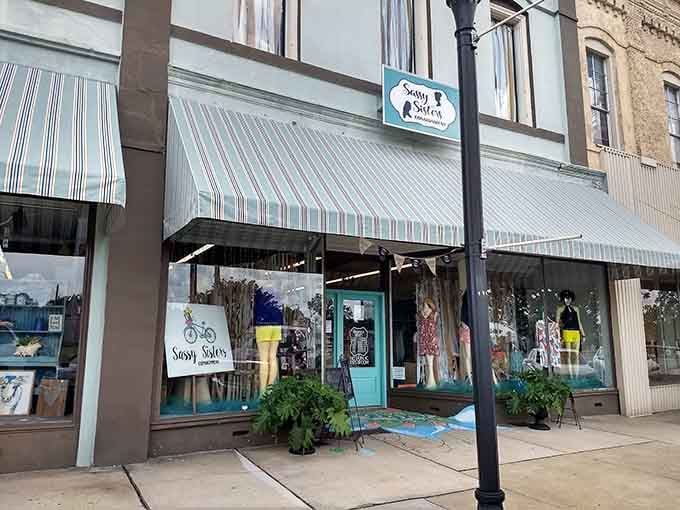 Sassy Sisters boutique offers style without metropolitan markup. Window shopping here doesn't trigger credit card anxiety like those fancy mall excursions.