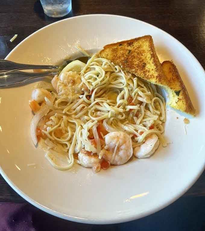 Shrimp scampi that transports you to coastal Italy, with plump prawns lounging in pasta like they're on a delicious vacation.