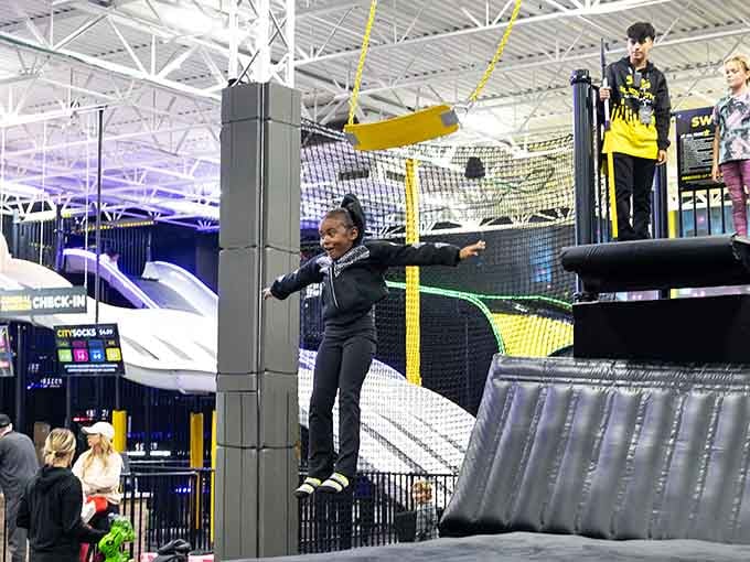 Bouncing your way back to 1985, when your knees didn't crack and gravity seemed like a suggestion.